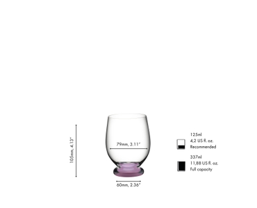 RIEDEL Fatto A Mano Tumbler Piccolo - Pink