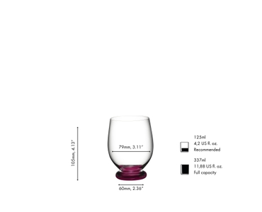 RIEDEL Fatto A Mano Tumbler Piccolo - Dragon Red